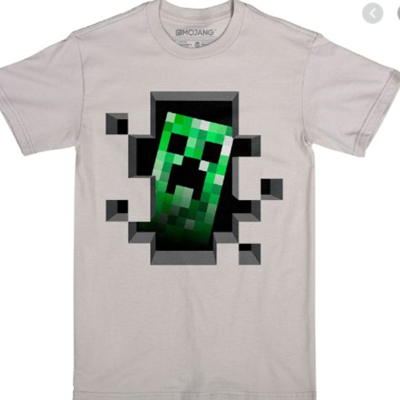 Mojang | Shirts & Tops | Jinx Minecraft Boys Creeper Inside Tshirt ...